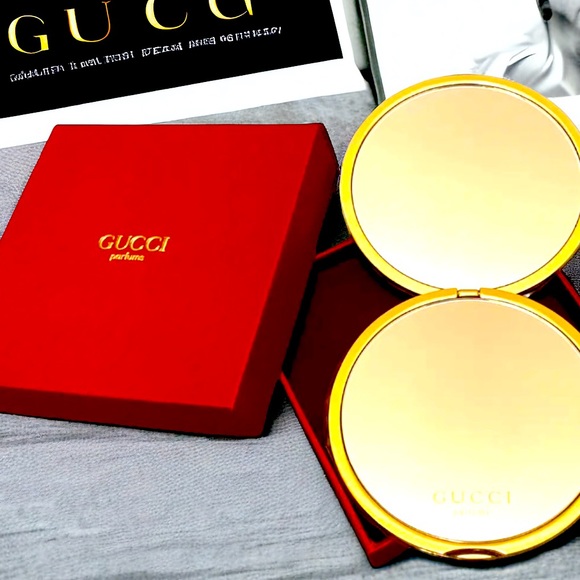 Gucci | Accessories | Nwt Gold Tone Gucci Embossed Pocket Mirror | Poshmark